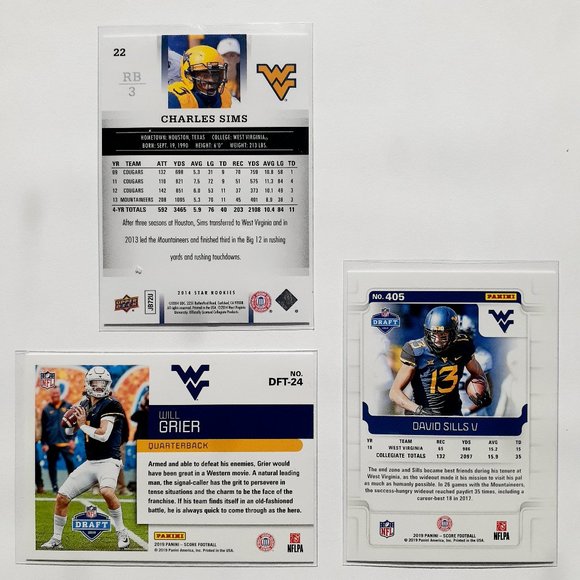 NCAA | Other | West Virginia Mountaineers 9 Card Lot C31 | Poshmark